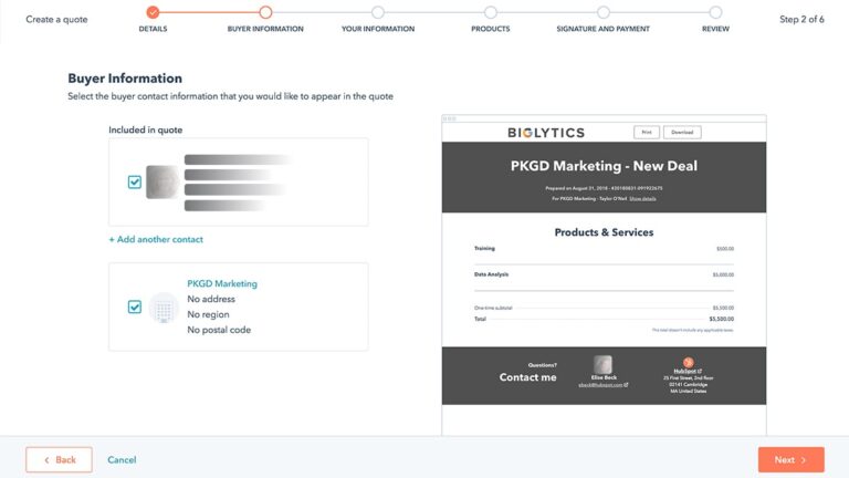 Hubspot Quote Template Development services - TRooInbound